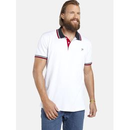 Poloshirt Jan Vanderstorm "Doppelpack Poloshirt JOHAN", Herren, Gr. XL, wei&szlig; (wei&szlig; dunkelblau), Obermaterial: 100% Baumwolle CO., Shirts