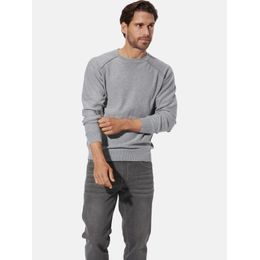 Rundhalspullover Babista "Pullover TESSALINI", Herren, Gr. M, grau, Obermaterial: 100% Baumwolle CO., Pullover Rundhalspullover