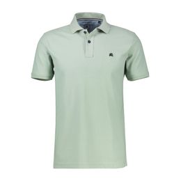 Poloshirt Lerros "Poloshirt mit COOL & DRY in GROSSEN GR&Ouml;SSEN", Herren, Gr. 4XL, bay gr&uuml;n, 60% Baumwolle, 40% Polyester, ohne Ausschnitt, Shirts, Trocknet schnell, angenehm k&uuml;hl, pflegeleicht