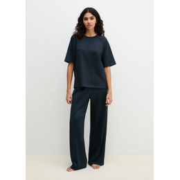 Marc O'Polo Shirttop MARC O'POLO "Modal Allure", Damen, Gr. XS (34), schwarz navy, Jersey, Obermaterial: 50% Polyester, 43% Modal, 7% Elasthan, Tops Shirttop