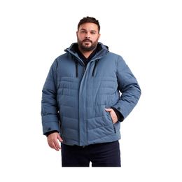 Steppjacke STOY "STW 6 MN QLTD JCKT", Herren, Gr. 4XL, blau, Obermaterial: 100% Polyester;Futter: 100% Polyester;F&uuml;llung: 100% Polyester, Jacken Steppjacke, Atmungsaktive, wasserabweisende Steppjacke mit abnehmbarer Kapuze