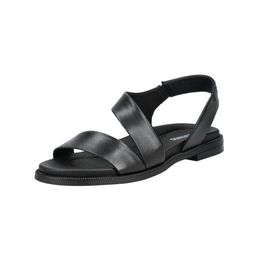 Riemchensandale Pikolinos "Pikolinos Sandalen Leder", Damen, Gr. 38, schwarz, schwarz, Leder, Schuhe Riemchensandale