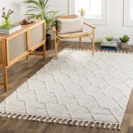 Teppich LIVABLISS "ZAANDAM", beige (creme), B:160cm H:20mm L:213cm, Kunstfaser, Teppiche, Teppich