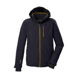 Skijacke Killtec "KSW 24 MN SKI JCKT", Herren, Gr. XL, schwarz, Obermaterial: 100% Polyester;Futter: 100% Polyester;F&uuml;llung: 100% Polyester, Jacken Skijacke, Atmungsaktive, wasser- u. winddichte Funktionsjacke, abnehmbare Kapuze