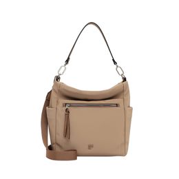 Beuteltasche SURI FREY "Beutel SFY Destiney", Damen, Gr. B/H/T: 32cm x 29cm x 10cm 0, grau (taupe 900), Polyurethan, Taschen Beuteltasche
