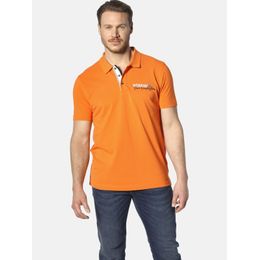 Poloshirt Jan Vanderstorm "Poloshirt JAKOV", Herren, Gr. 3XL, orange, Obermaterial: 100% Baumwolle CO., Shirts