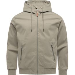 Outdoorjacke Ragwear "Outdoorjacke Stewie Twill YOUMODO", Herren, Gr. M, gr&uuml;n (dusty olive), Obermaterial: 100% Polyester PES. Obermaterial: Futter: 100% Polyester PES., gerade, hoch geschlossener Ausschnitt, &Auml;rmel ohne &Auml;rmelschlitz Rippstrickb&uuml;ndchen, Jacken Outdoorjacke, stylische Herren &Uuml;bergangsjacke mit gro&szlig;er Kapuze