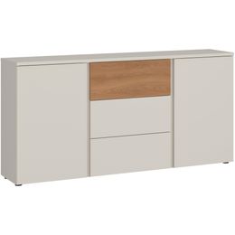 Sideboard Home Affaire "HAMM", cashmere, karamelleiche, B:161cm H:82cm T:40cm, Holzwerkstoff, Melamin, Sideboards, Sideboard, Breite ca. 161 cm