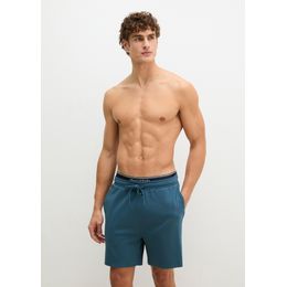 Marc O'Polo Loungepants MARC O'POLO "Mix N Match Interlock", Herren, Gr. S, N-Gr, orion blau, Interlock, Obermaterial: 97% Baumwolle, 3% Elasthan, bequem kurz, Hosen Loungepants