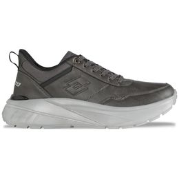 Sneaker Lotto, Herren, Gr. 43, dunkelgrau, schwarz, Synthetik, Textil, Schuhe Sneaker, - mit Memory Foam Innensohle