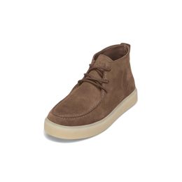 Marc O'Polo Stiefelette MARC O'POLO "aus ge&ouml;ltem Veloursleder", Herren, Gr. 44, schwarz taupe, Obermaterial: 100% Leder (Rind), unifarben, Schuhe Stiefelette