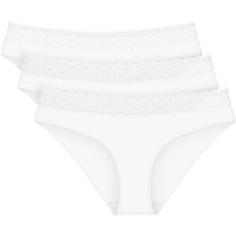 Tai-Slip Triumph "Feel of Modal", Damen, Gr. XS, wei&szlig;, Single Jersey, Obermaterial: 87% Modal, 13% Elasthan, k&ouml;rpernah, Unterhosen, sehr weich, elastischer Bund mit Spitze