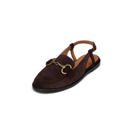Marc O'Polo Sandale MARC O'POLO "aus softem Veloursleder", Damen, Gr. 42, burnt coffee, Obermaterial: 100% Leder (Rind), unifarben, Schuhe Sandale