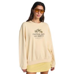 Sweatshirt Billabong "All The Days Kendall", Damen, Gr. L, wei&szlig; cap, Obermaterial: 55% Walkfrottier, 25% Walkfrottier, 20% Microfaser;, Sweatshirts Sweatshirt