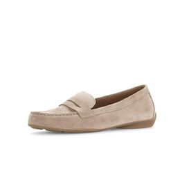 Mokassin Gabor "Mokassin", Damen, Gr. 38,5, beige, Schuhe Mokassin