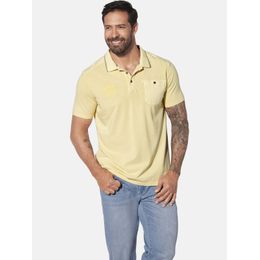Poloshirt Jan Vanderstorm "Poloshirt GUNHELM", Herren, Gr. XL, gelb (hellgelb), Obermaterial: 100% Baumwolle CO., Shirts