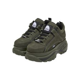 Trainingsschuh Buffalo "Buffalo 1339-14 -", Damen, Gr. 39, khaki, schwarz, Kunstfaser, unifarben, Schuhe