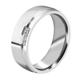 Adelia&acute;s ADELIA ́S Damen Fingerring "Damen Ring aus Edelstahl mit Zirkonia", 50, Edelstahlsilber, Edelstahl, Fingerringe
