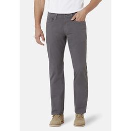 5-Pocket-Hose Stooker Men "Frisco Twill Straight Fit Jeans", Herren, Gr. 34, L&auml;nge 32, grau (midgrau), Twill, 98% Baumwolle, 2% Elasthan, gerade lang, Hosen 5-Pocket-Hose, Straight Fit Casual Clean Wash Twill Coloured Comfort Flex f&uuml;r Herren