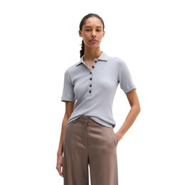 Marc O'Polo Poloshirt MARC O'POLO "mit TENCEL&trade; Modal", Damen, Gr. XL, grau horizon, Obermaterial: 58% Baumwolle, 38% Modal, 4% Elasthan, unifarben, slim fit, Shirts