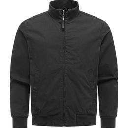 Outdoorjacke Ragwear "Crusien YOUMODO", Herren, Gr. 4XL (60), schwarz, Obermaterial: 65% Baumwolle, 35% Polyester; Innenfutter: 100% Baumwolle; &Auml;rmelfutter: 100% Polyester, Basic, gerade h&uuml;ftbedeckend, hoch geschlossener Ausschnitt, Rippb&uuml;ndchen, Jacken Outdoorjacke, Leichte Jacke mit elastischen B&uuml;ndchen