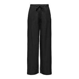 Schlupfhose Only "ONLSAKURA LOOSE PULL UP PANTS WVN", Damen, Gr. XL, N-Gr, schwarz, Web, Obermaterial: 55% Viskose, 45% Nylon, unifarben, loose fit lang, Hosen Schlupfhose, Viskosemischung, loose fit