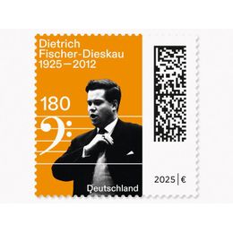 100. Geburtstag Dietrich Fischer-Dieskau, Briefmarke zu 1,80 &euro;, 10er-Bogen