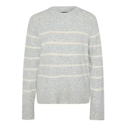 V&eacute;ro Moda Vero Moda Pullover 'VMFlawless' Damen Gr&ouml;&szlig;e XS graumeliert / offwhite
