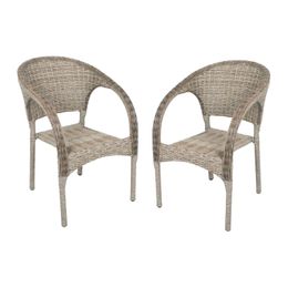 Harms Import 2er Set Stapelstuhl BASTIA