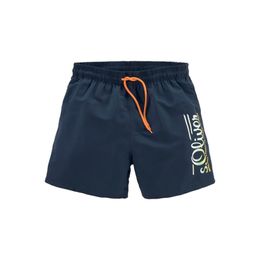 s.Oliver Badeshorts Herren Gr&ouml;&szlig;e S navy / gelb / wei&szlig;