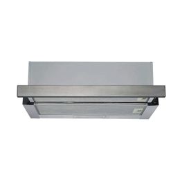 PKM Dunstabzugshaube UBH6002-AH - Flachschirmhaube mit Edelstahlblende, 2 Fettfilter, 319,7 m&sup3;/h, LED Beleuchtung 1 X 2,00 Watt, DC-Motor, 60 cm breit, EEK A