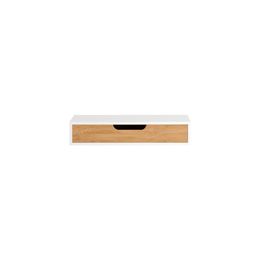 sobuy Wandregal mit Schublade Holzfarbe 40x24,5x8cm Modern