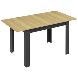 Vcm Vcm Esstisch ausziehbar, Holz K&uuml;chentisch 120-160 cm, kompakter Speisetisch f&uuml;r K&uuml;che & Essbereich, Tisch Pesoli