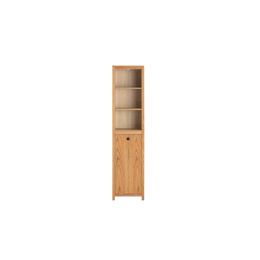 sobuy Badezimmerschrank mit 1 T&uuml;r Holzfarbe 40x35x172cm Funktional