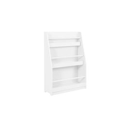 sobuy Kinderregal mit 3 F&auml;chern Wei&szlig; 58,3x18,2x81,2cm Funktional