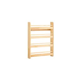 sobuy Kinderregal mit 3 F&auml;chern Holzfarbe 60x12x80cm Funktional