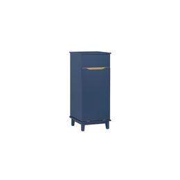 sobuy W&auml;scheschrank mit 1 Schublade Blau 40x40x95cm Modern