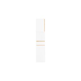 sobuy Badezimmer-Hochschrank mit 1 Schublade Wei&szlig; 35x33x170cm Modern
