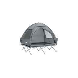 sobuy Campingzelt mit 1 T&uuml;r Hellgrau 193x145x185cm Funktional