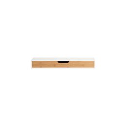 sobuy Wandregal mit Schublade Holzfarbe 59,99x24,51x8cm Modern