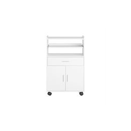 sobuy K&uuml;chenwagen mit 1 Schublade Wei&szlig; 59x40x92cm Funktional