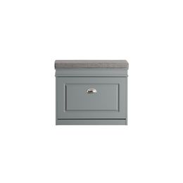 sobuy Schuhbank mit 1 T&uuml;r Hellgrau 61x24x51cm Funktional