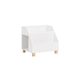 sobuy Kinderregal mit 3 F&auml;chern Wei&szlig; 60x48x53cm Modern