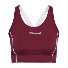 Hummel Sport-BH 'FLASH' Damen Gr&ouml;&szlig;e S beere / wei&szlig;