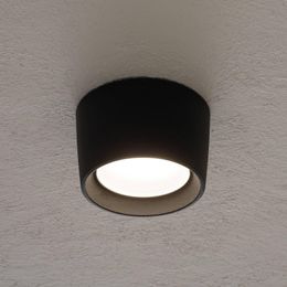 Fumagalli Downlight Livia &Oslash; 16 cm schwarz/gefrostet Kunstharz GX53 CCT