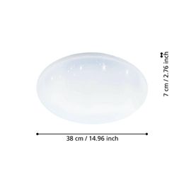 Eglo connect Deckenlampe Totari-Z, &Oslash;38cm, 19W,Kristalleffekt