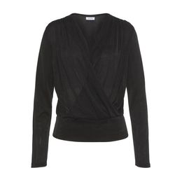 Lascana Langarmshirt schwarz Gr. 32/34 f&uuml;r Damen