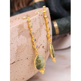 L'Atelier de Gaia Vergold. Ohrstecker mit Edelsteinen - 71% | Schmuck