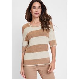 Olsen Pullover in Hellbraun/ Beige - 70% | Gr&ouml;&szlig;e 38 | Damen-pullover-cardigans