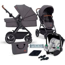 Kinderkraft Kombi-Kinderwagen &raquo;B-TOUR PRO 3in1&laquo; 22 kg inkl. Babyschale, Adaptern, Wickeltasche Kombi-Kinderwagen